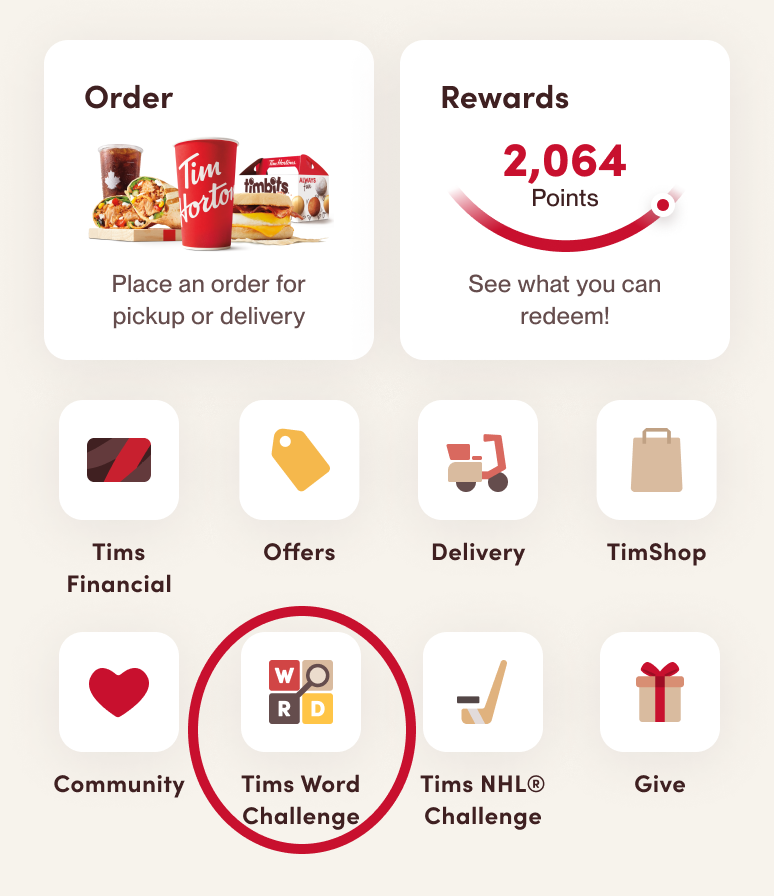 What is the Tims Word Challenge? – Tim Hortons Help Centre