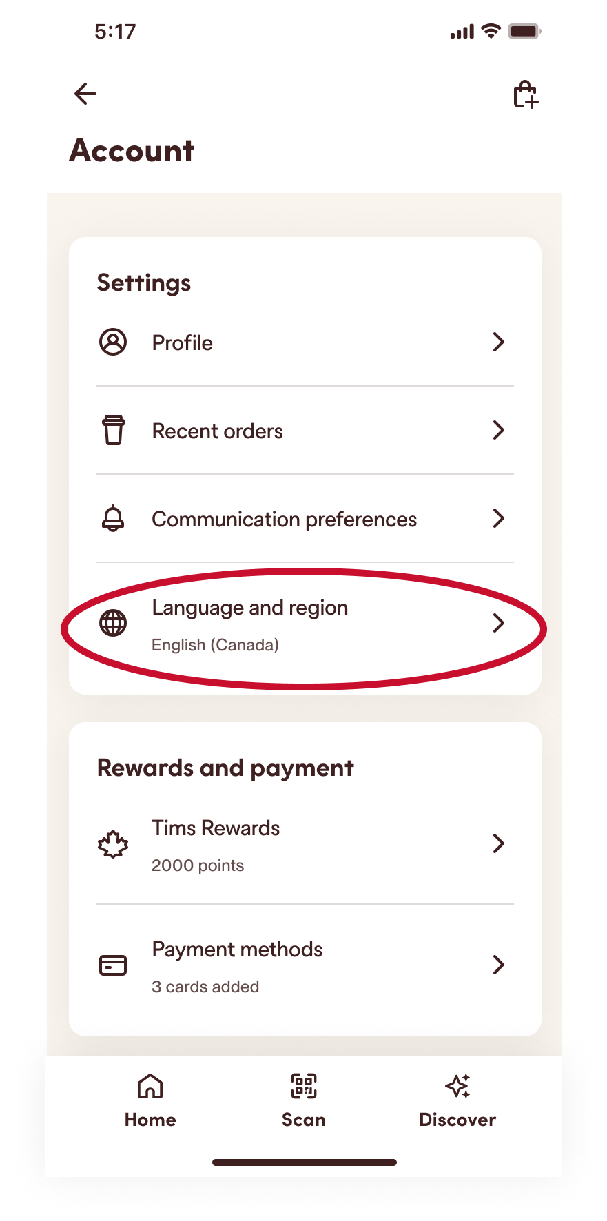 My Tims Gift Card balance is being displayed in the wrong currency. How ...