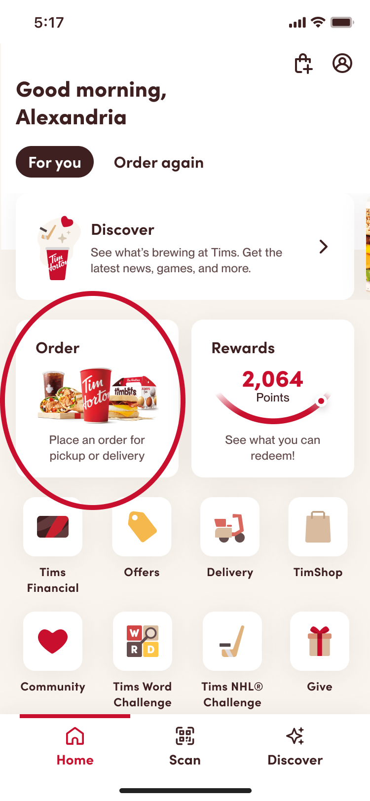 How do I re-order a past mobile order? – Tim Hortons Help Centre